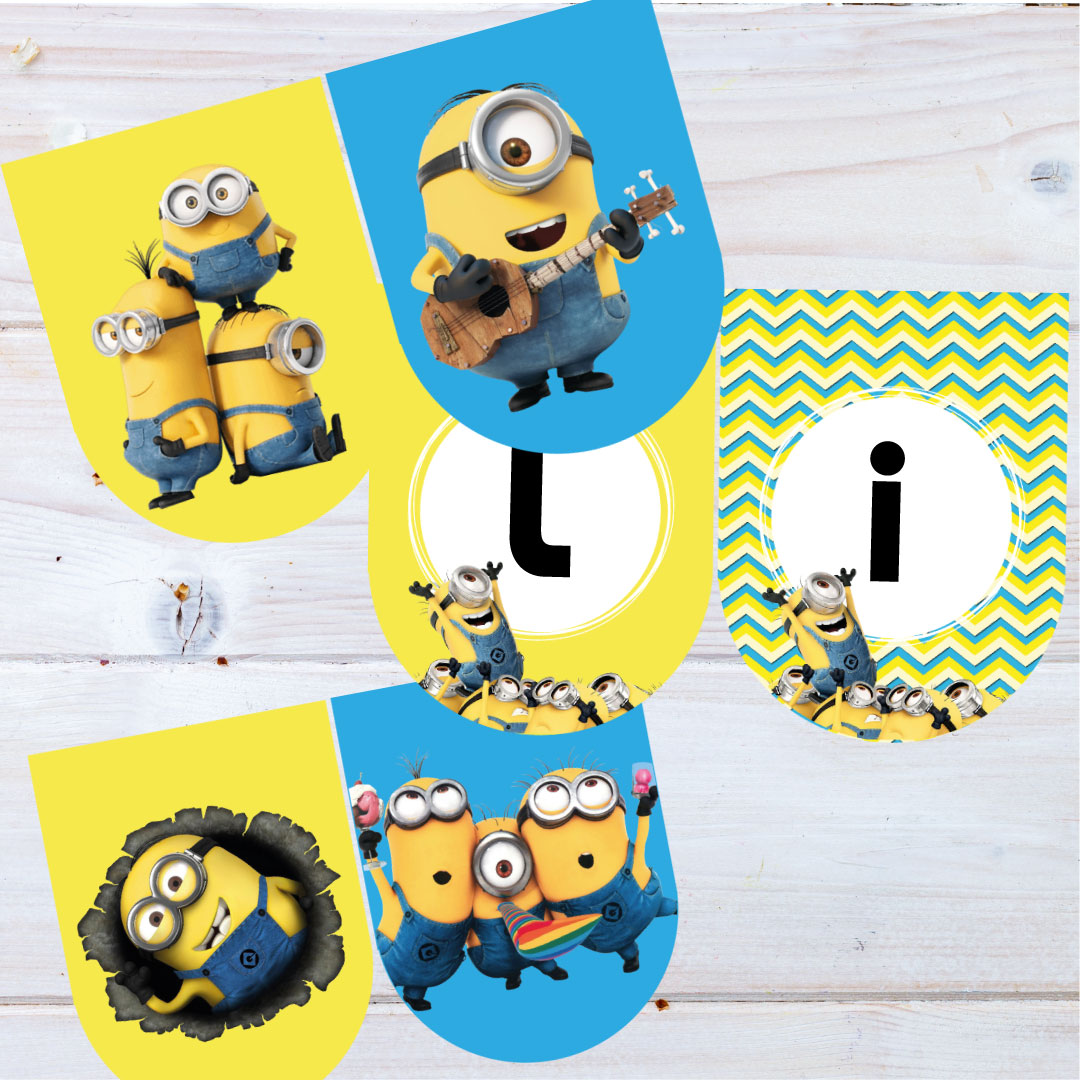 Banderines Editables Minions – DeLoLindo